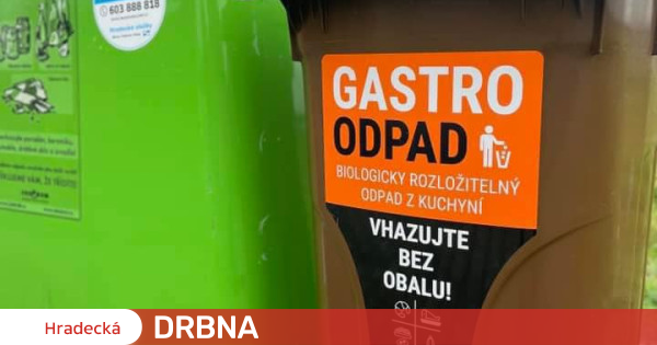 Na vánoční zbytky slouží v Hradci hnědé popelnice